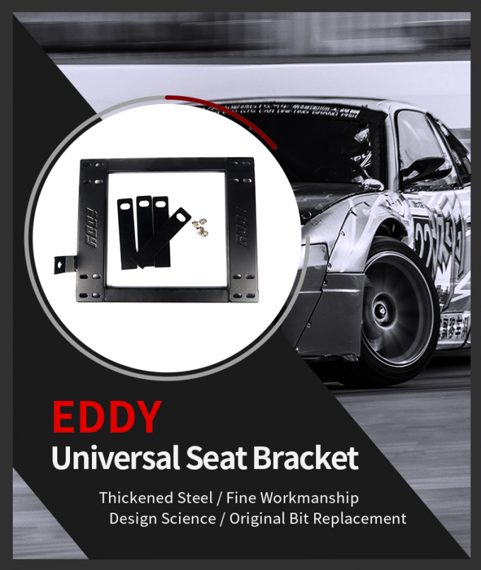 EDDYSTAR F30 Racing Seat Mounting Brackets Black Safety Seat Mounting ...